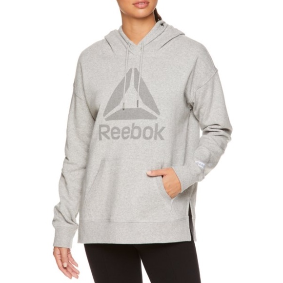 Reebok | Sweaters | Reebok Womens Elite Cozy Graphic Fleece Hoodie ...